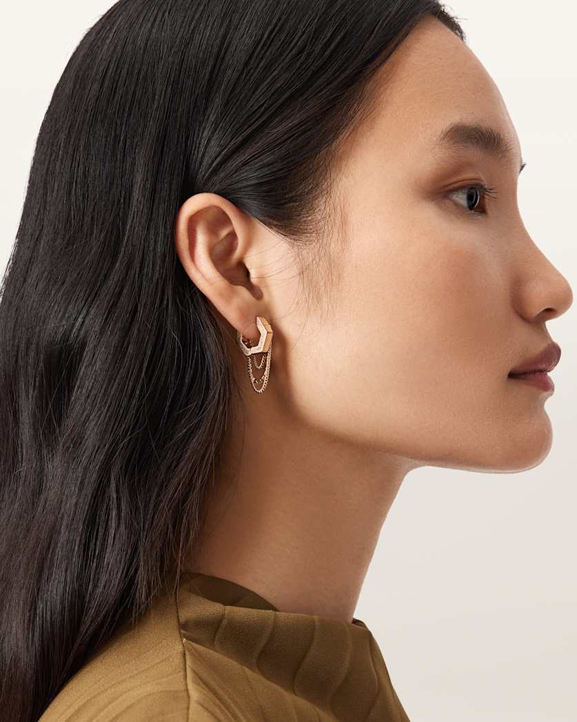 Rubi Chain Earrings WARM BRASS | ALLSAINTS US